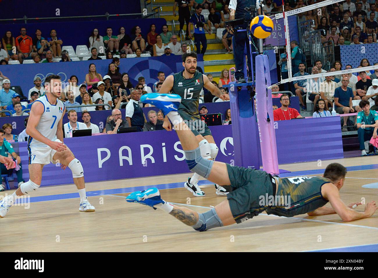 Yuri Romano (Egypt) in action during Men's Volleyball - Italy vs Egypt ...