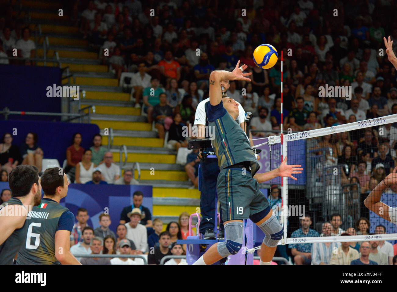 Roberto Russo (Italy) in action during Men's Volleyball - Italy vs ...