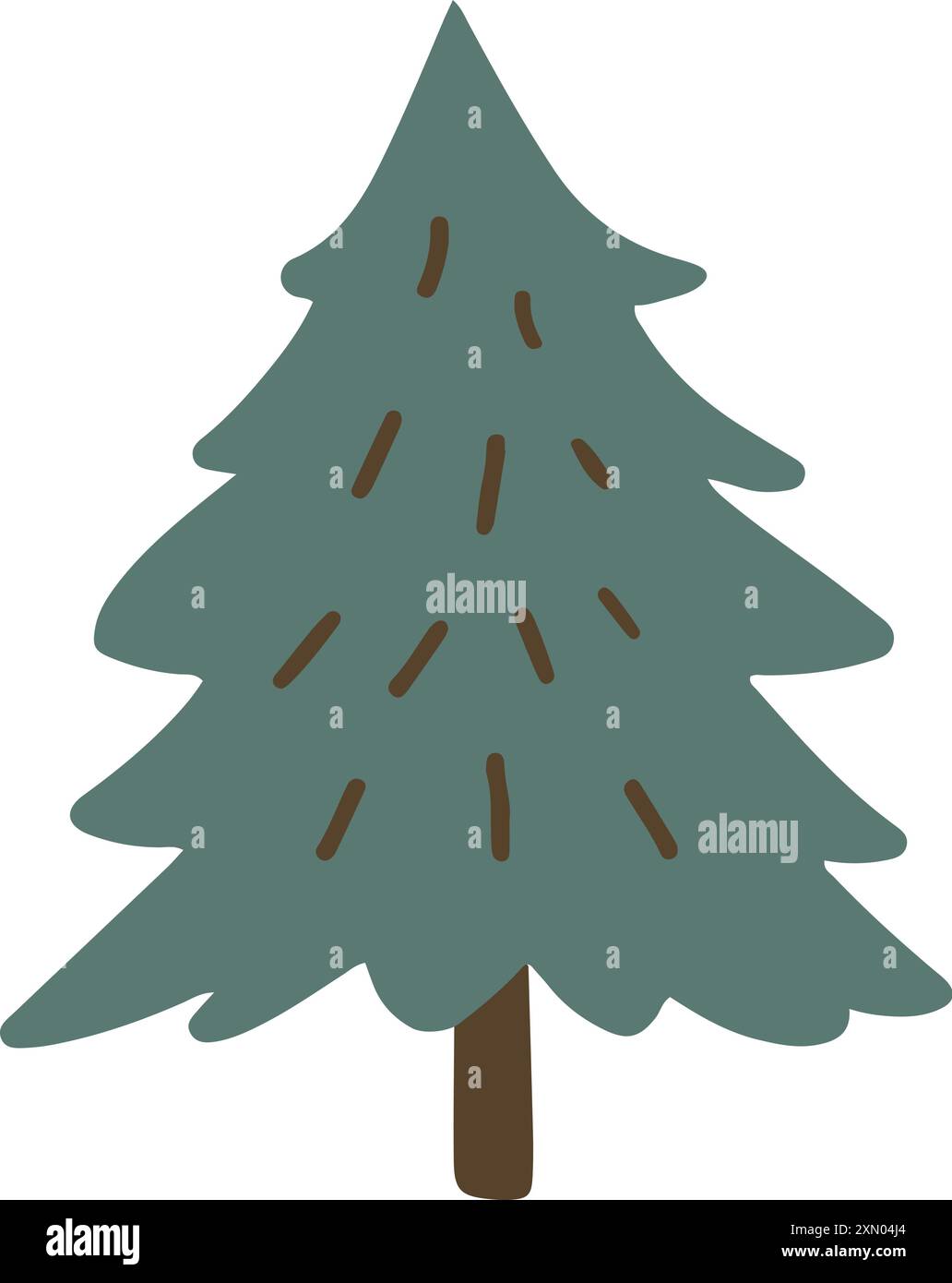 Christmas evergreen pine tree Stock Vector Images - Alamy