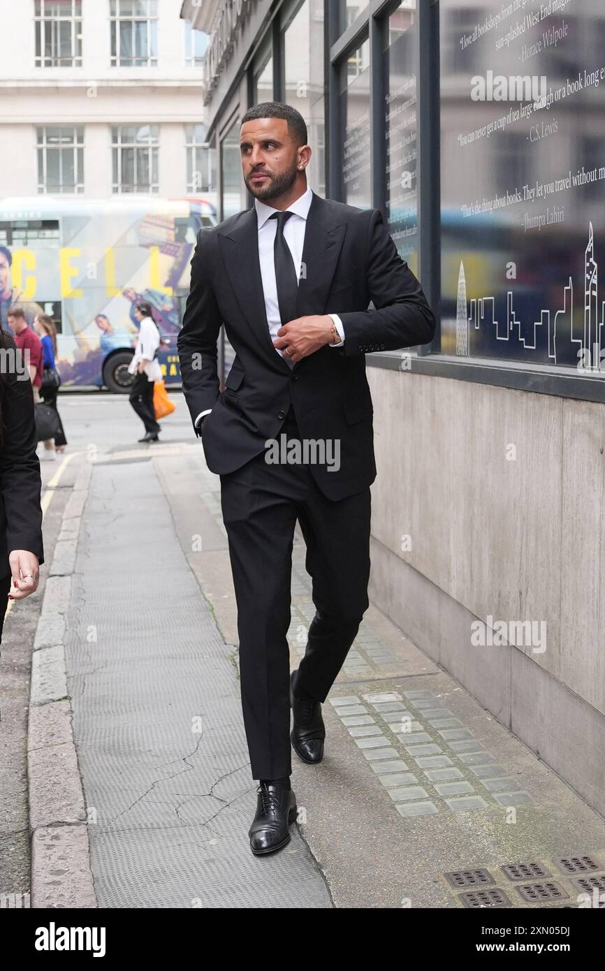 Previously unissued picture dated 16/07/2024 of Kyle Walker arriving at ...