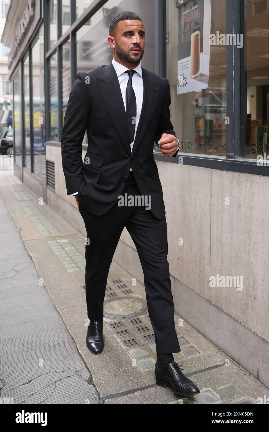 Previously unissued picture dated 16/07/2024 of Kyle Walker arriving at ...