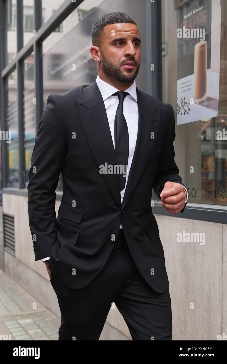 Previously unissued picture dated 16/07/2024 of Kyle Walker arriving at ...