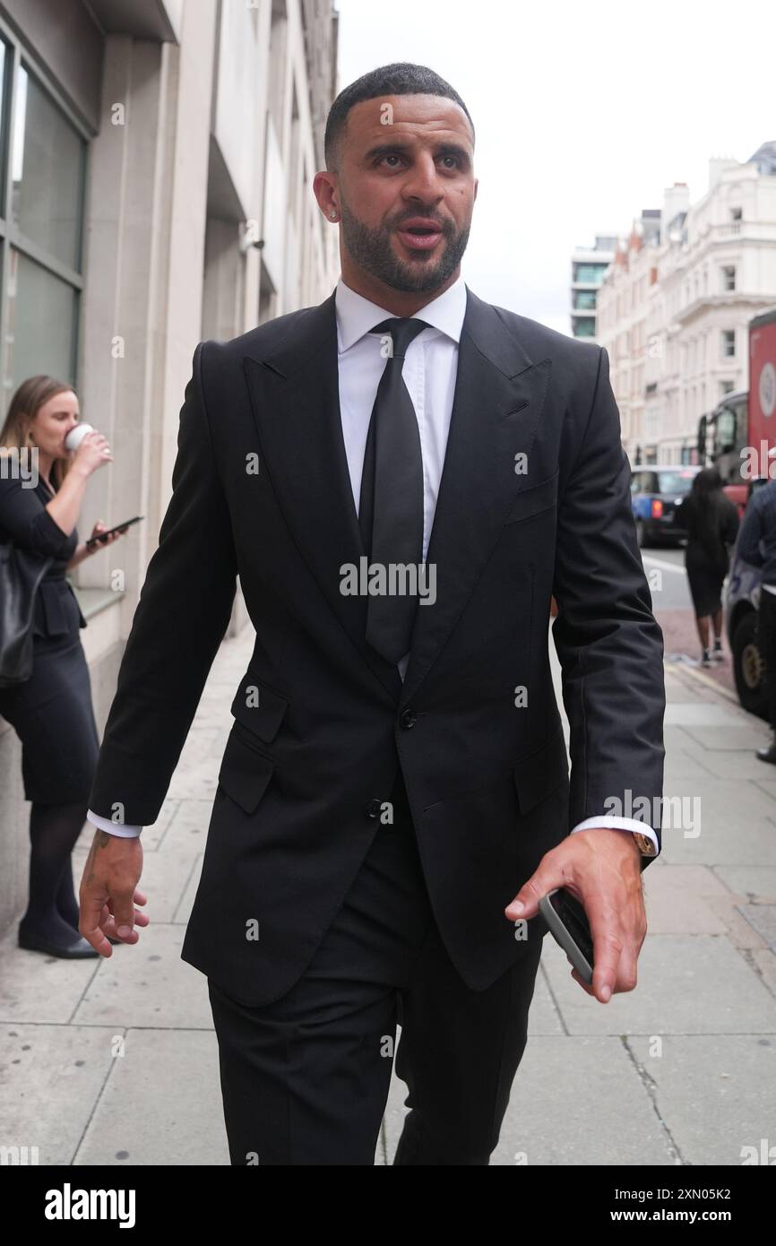 Previously unissued picture dated 16/07/2024 of Kyle Walker arriving at ...