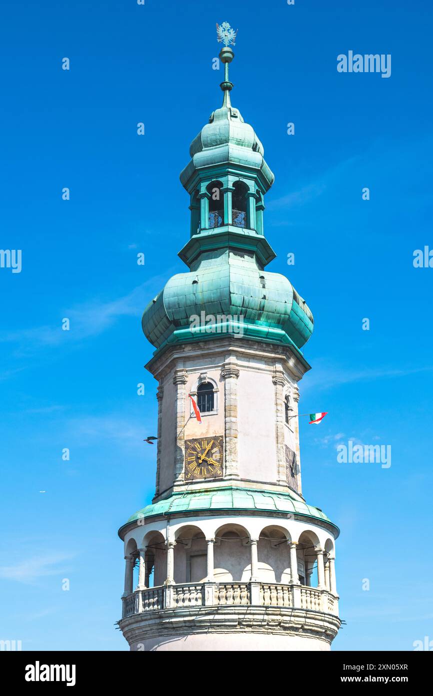 The symbol of Sopron is the Fire Tower building, with its baroque onion ...