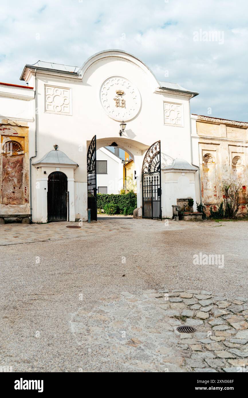 Historical archway stands prominently hi-res stock photography and ...