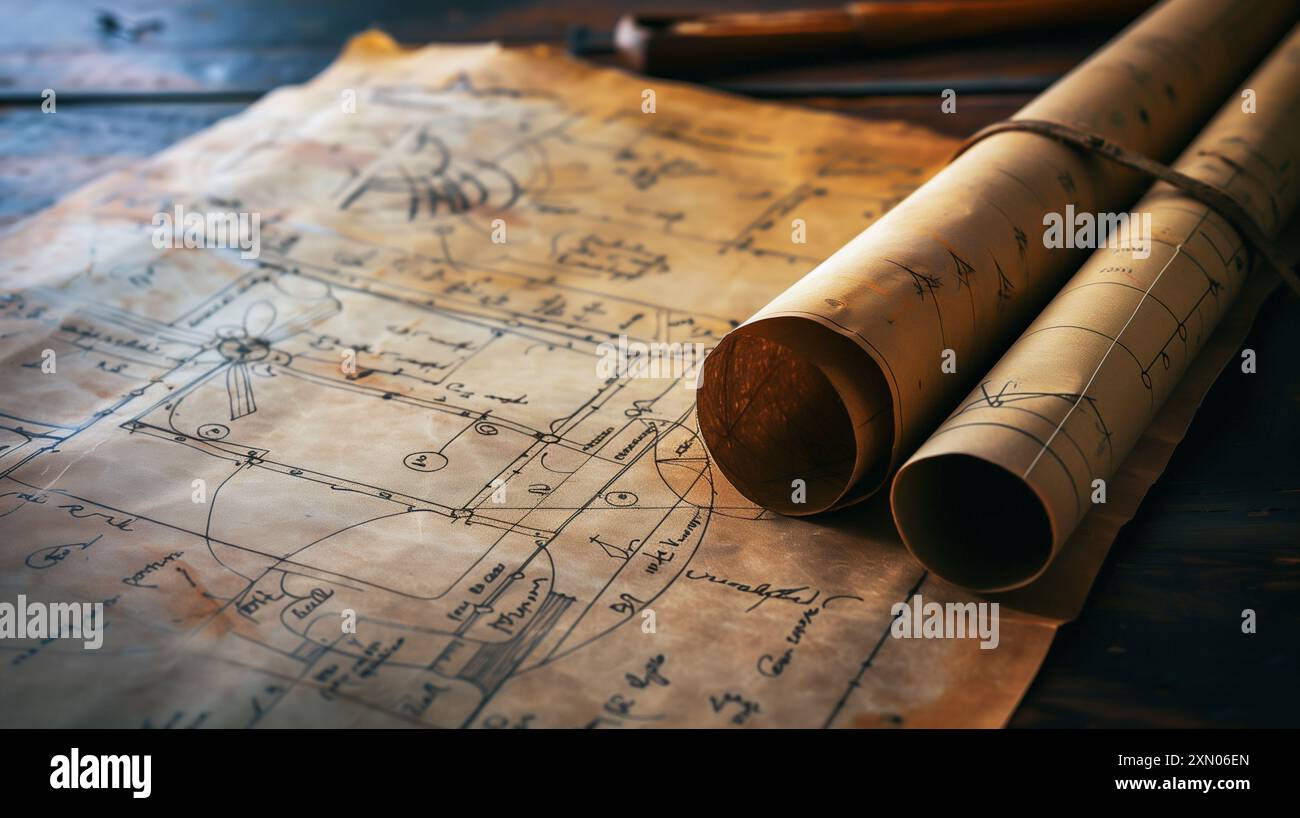 Desk plans hi-res stock photography and images - Alamy