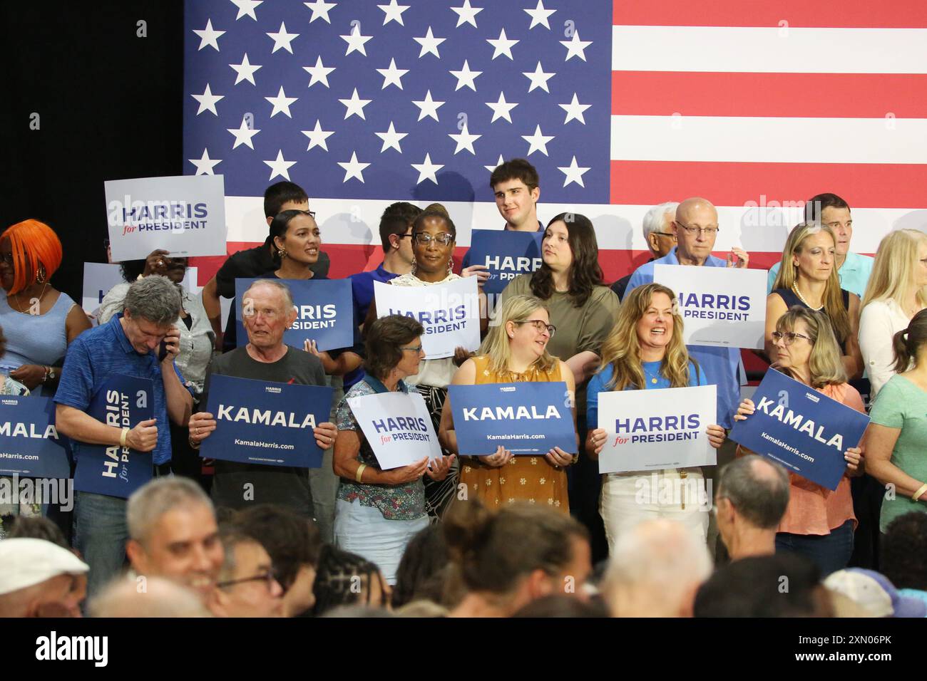 July 29, 2024: Governors Josh Shapiro and Gretchen Whitmer pictured at ...