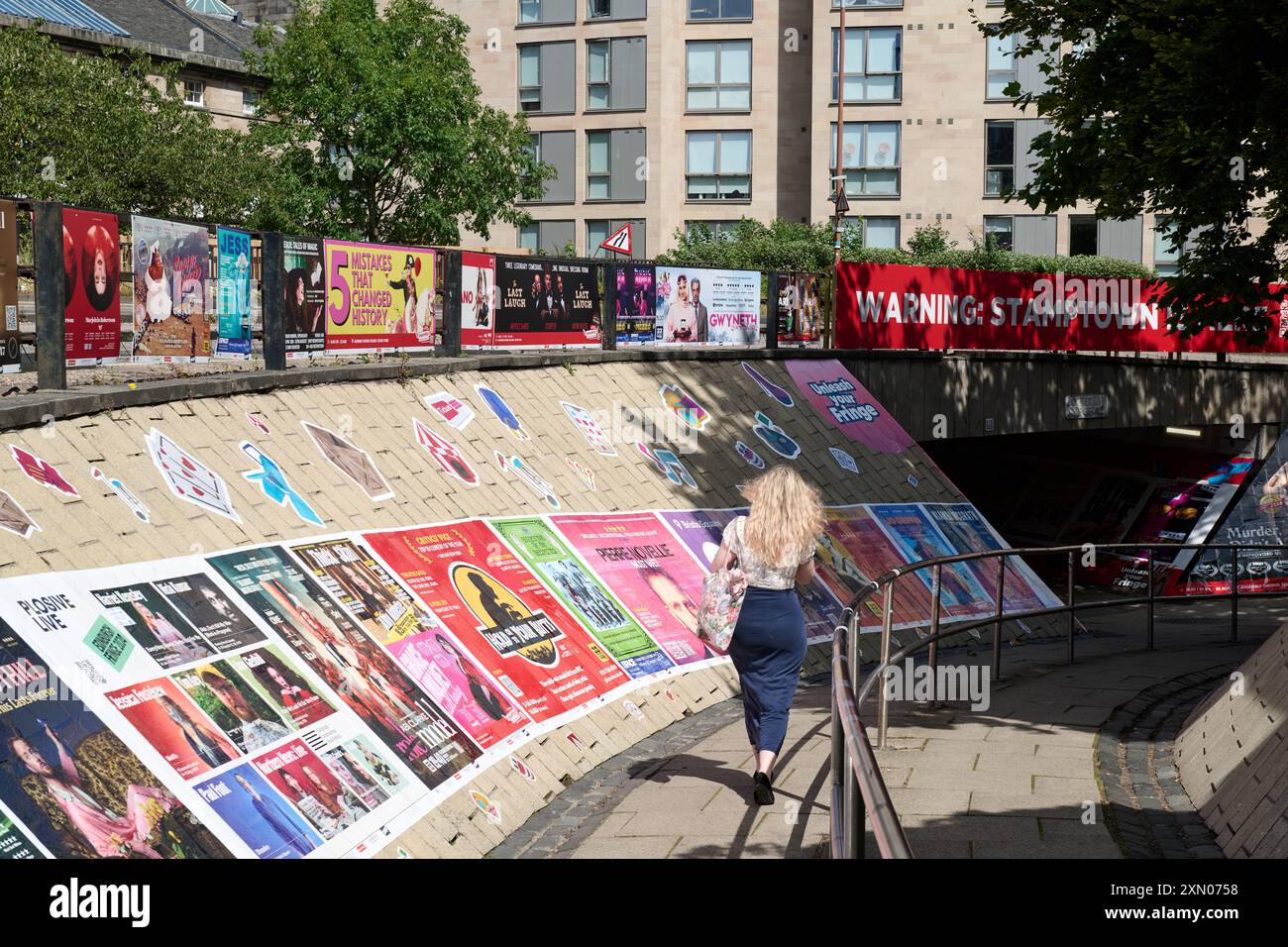 Edinburgh Scotland, UK 30 July 2024. Posters on display ahead of the ...