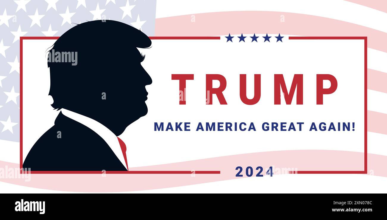 Donald trump campaign logo hi-res stock photography and images - Alamy