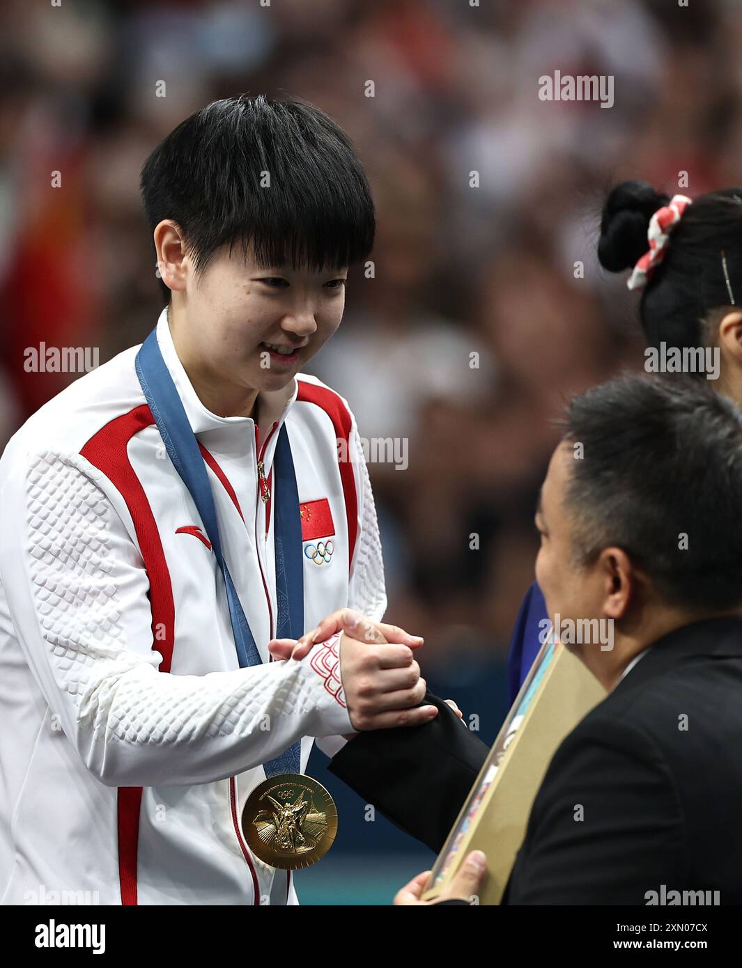 Paris, France. 30th July, 2024. Sun Yingsha of China attends the ...