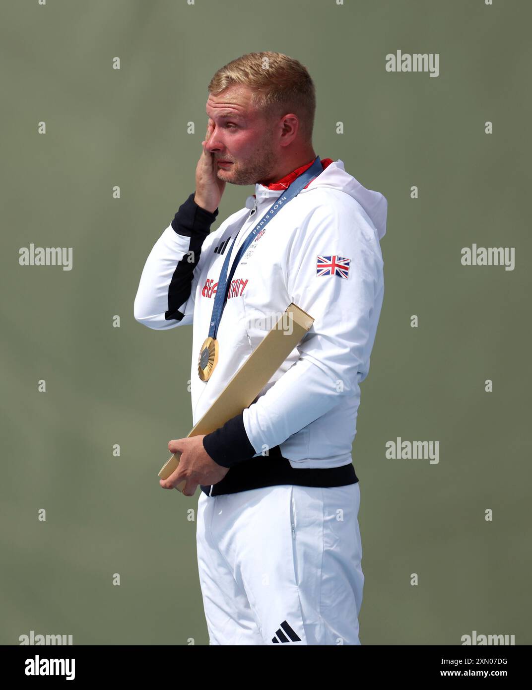 Great Britain's Nathan Hales with his gold medal following the Men's ...