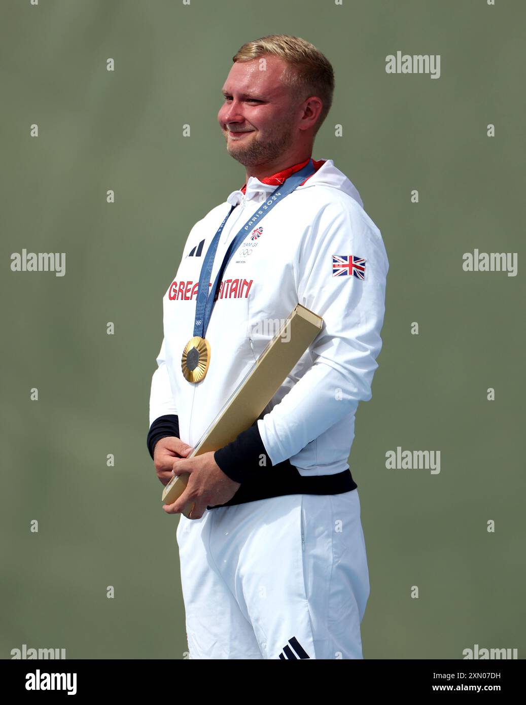Great Britain's Nathan Hales with his gold medal following the Men's ...