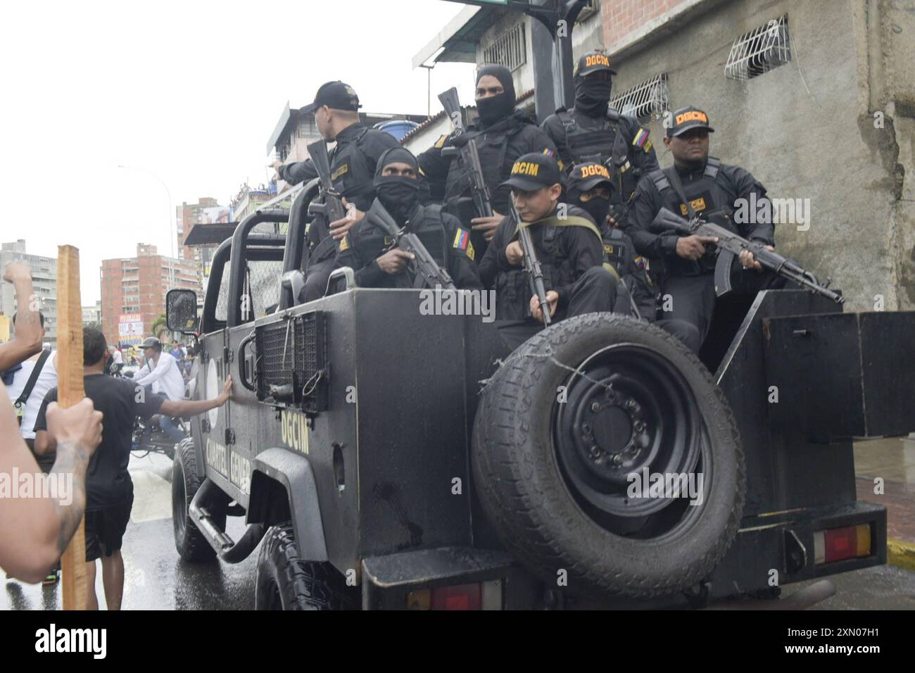 Members of the General Directorate of Military Counterintelligence seen ...