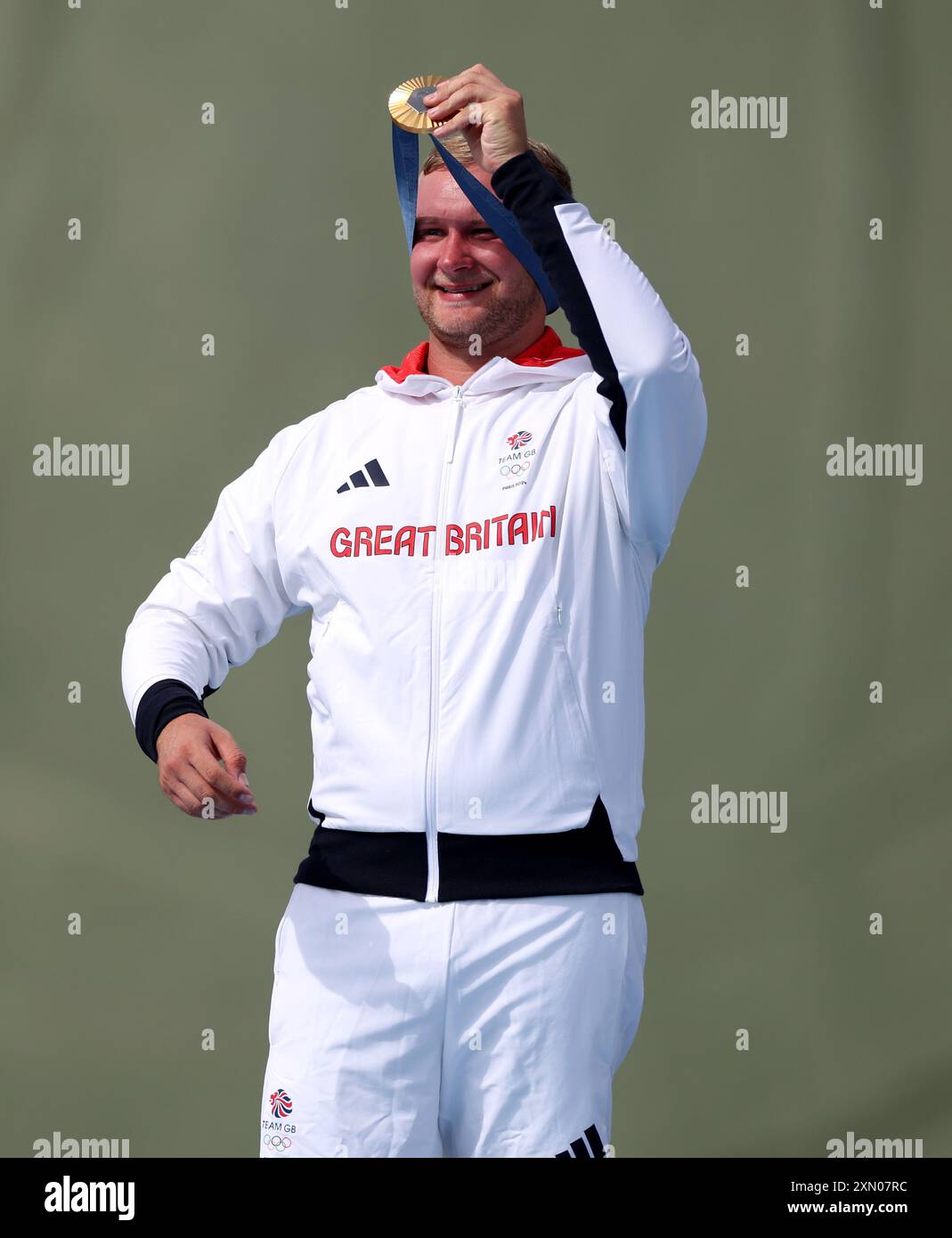 Great Britain's Nathan Hales with his gold medal following the Men's ...