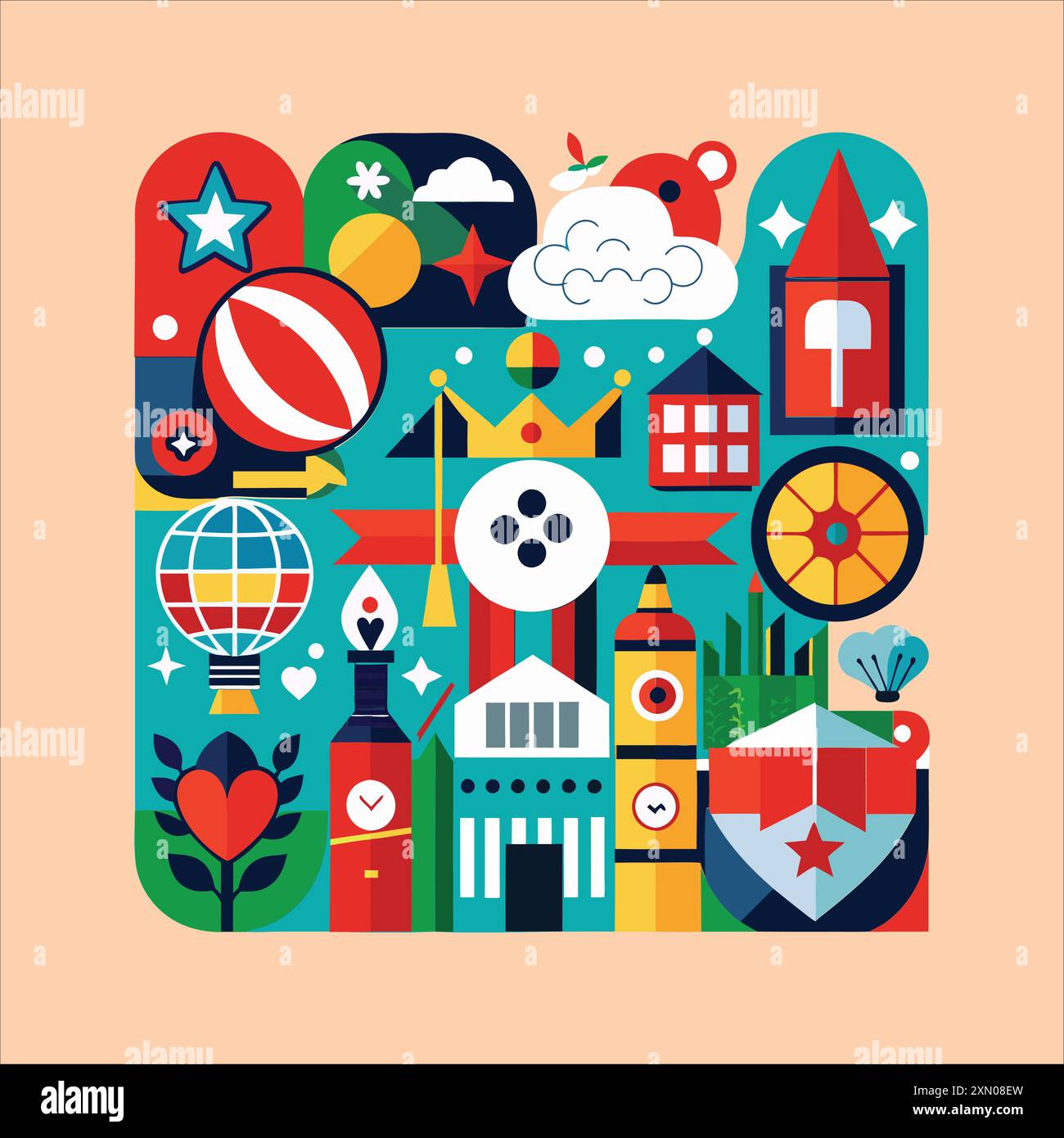 Modern icon iconic Stock Vector Images - Alamy