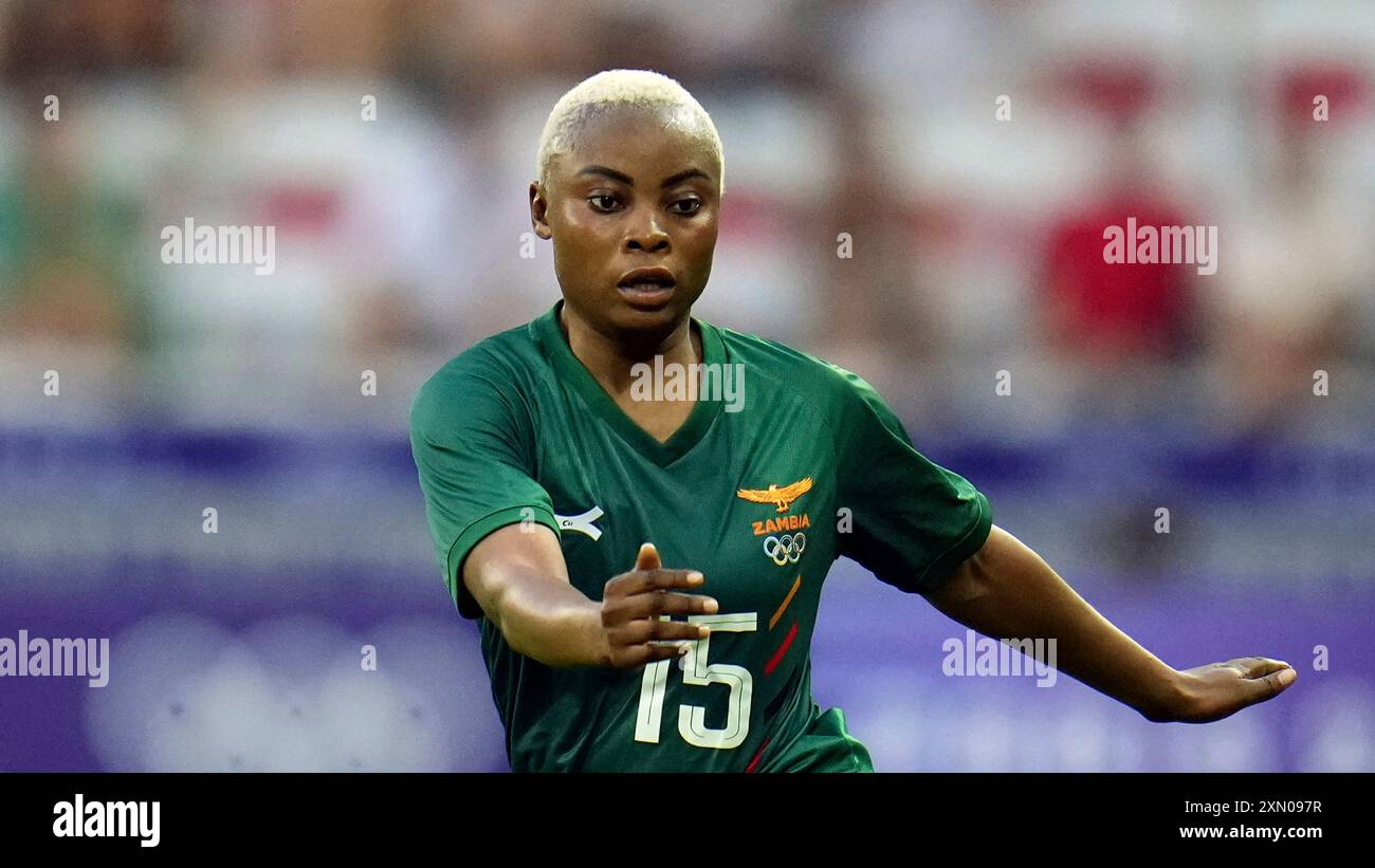 Zambia's Hellen Chanda during a women's group B soccer match between ...