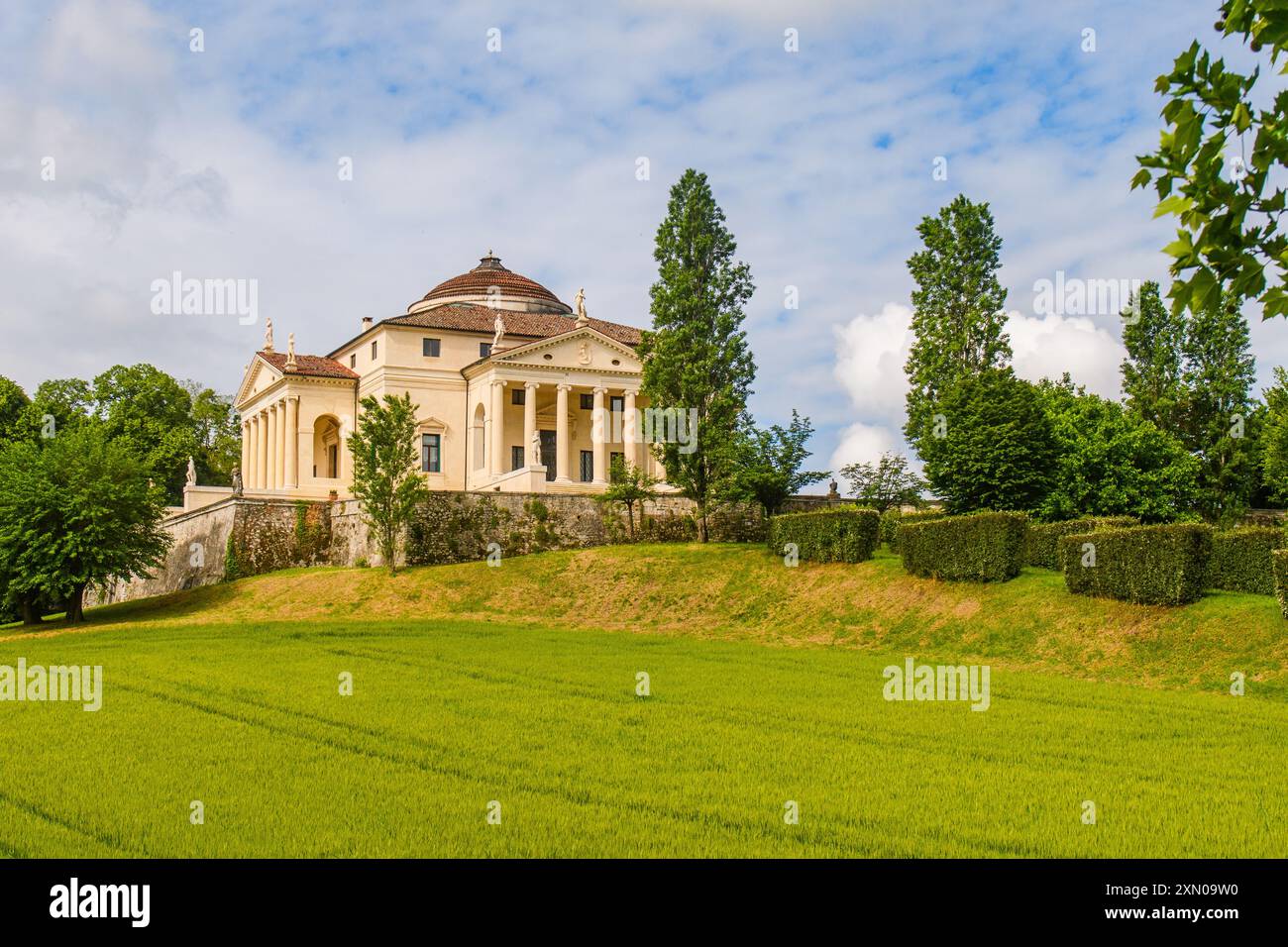 Villa La Rotonda of Andrea Palladio in Vicenza, Veneto, Italy Stock ...
