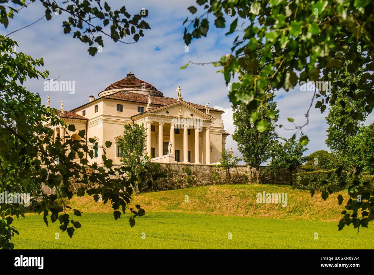 Villa La Rotonda of Andrea Palladio in Vicenza, Veneto, Italy Stock ...