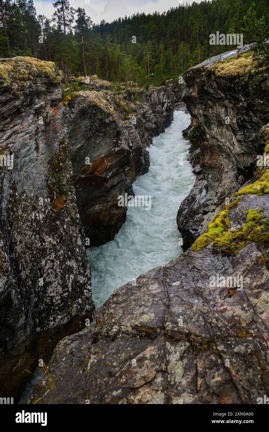 Vertical photo from Ridderspranget, Knight's Leap in Norway. Beautiful ...