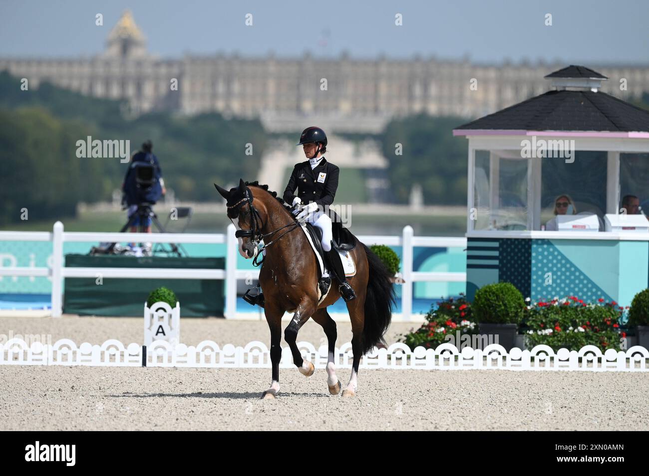 Paris, Fra. 30th July, 2024. Belgium's Larissa Pauluis, riding Flambeau ...
