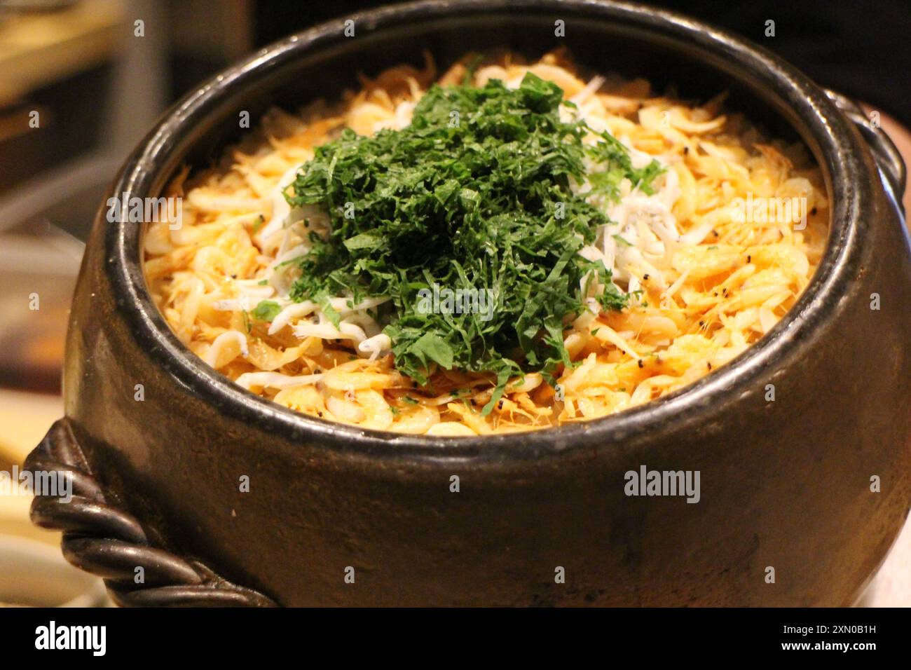 Japanese cuisine : Sakura shrimp and shirasu (whitebait) takikomi gohan ...