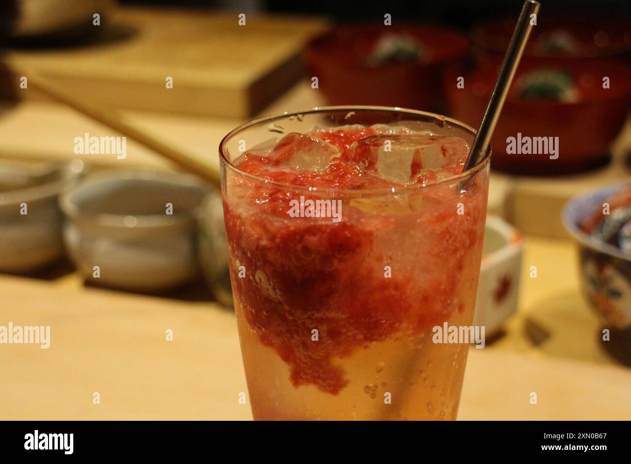 Strawberry soda in Kyoto, Japan Stock Photo - Alamy