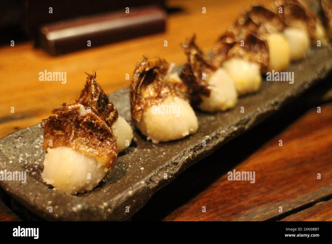 Japanese cuisine : Fried small taro plate in Kyoto, Japan Stock Photo ...