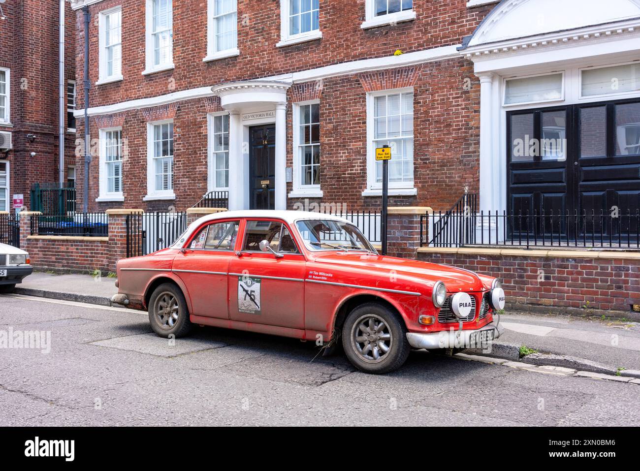 Classic vintage Volvo rally car Stock Photo - Alamy