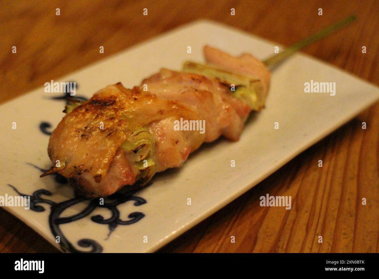 Yakitori : Negima (chicken and spring onion) in Kyoto, Japan Stock ...