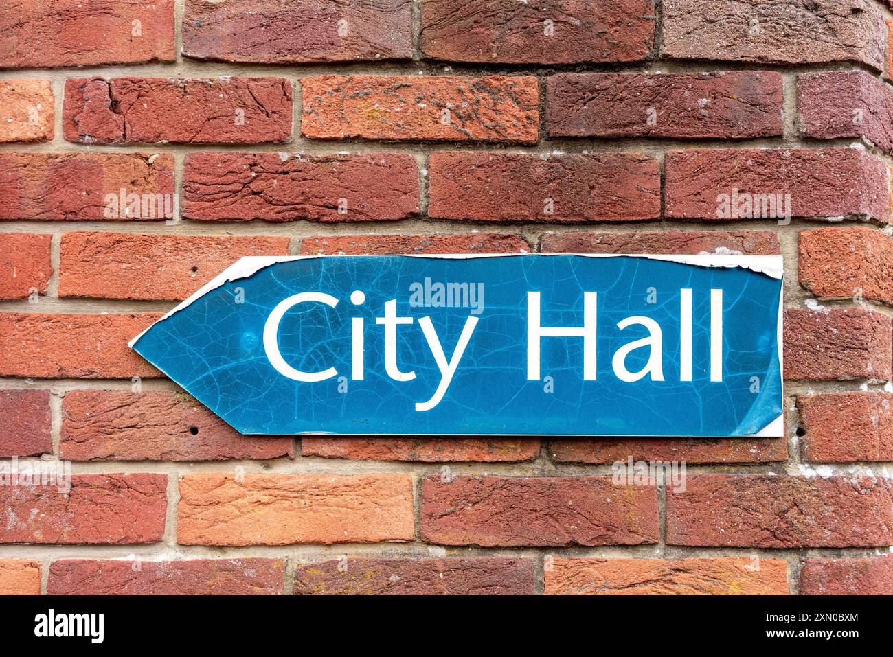 City hall sign Stock Photo - Alamy