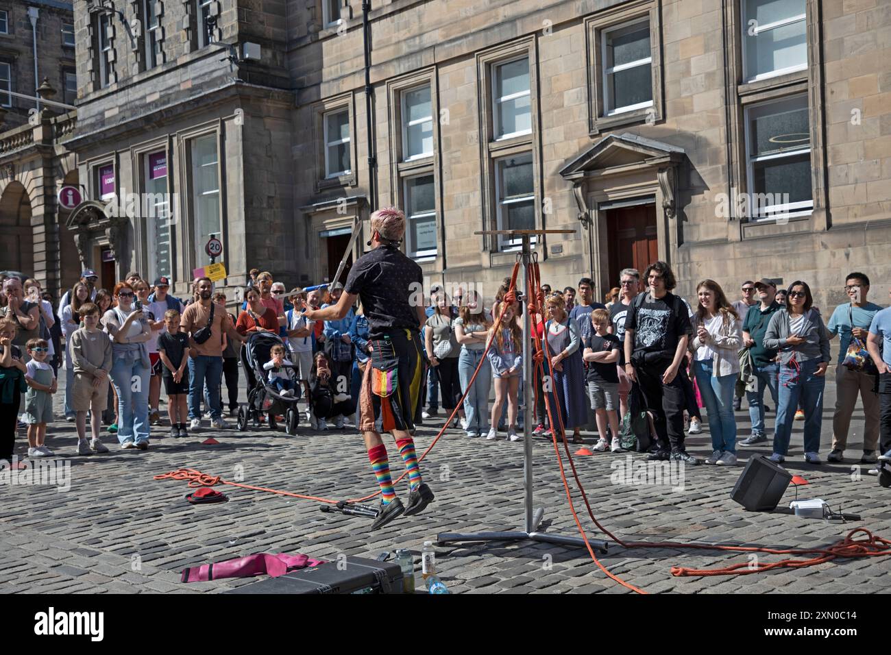 Edinburgh, city centre, Scotland, UK. 30 July 2024. Summer in the city ...