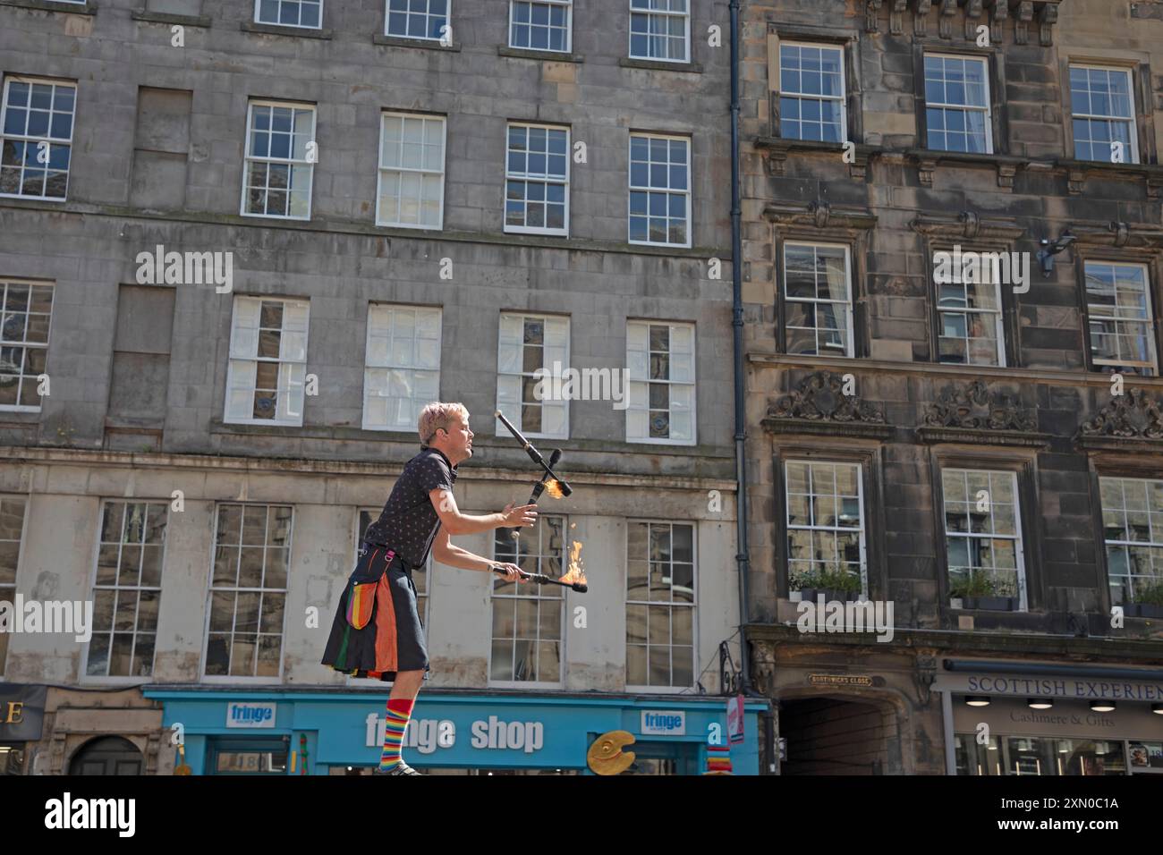 Edinburgh, city centre, Scotland, UK. 30 July 2024. Summer in the city ...