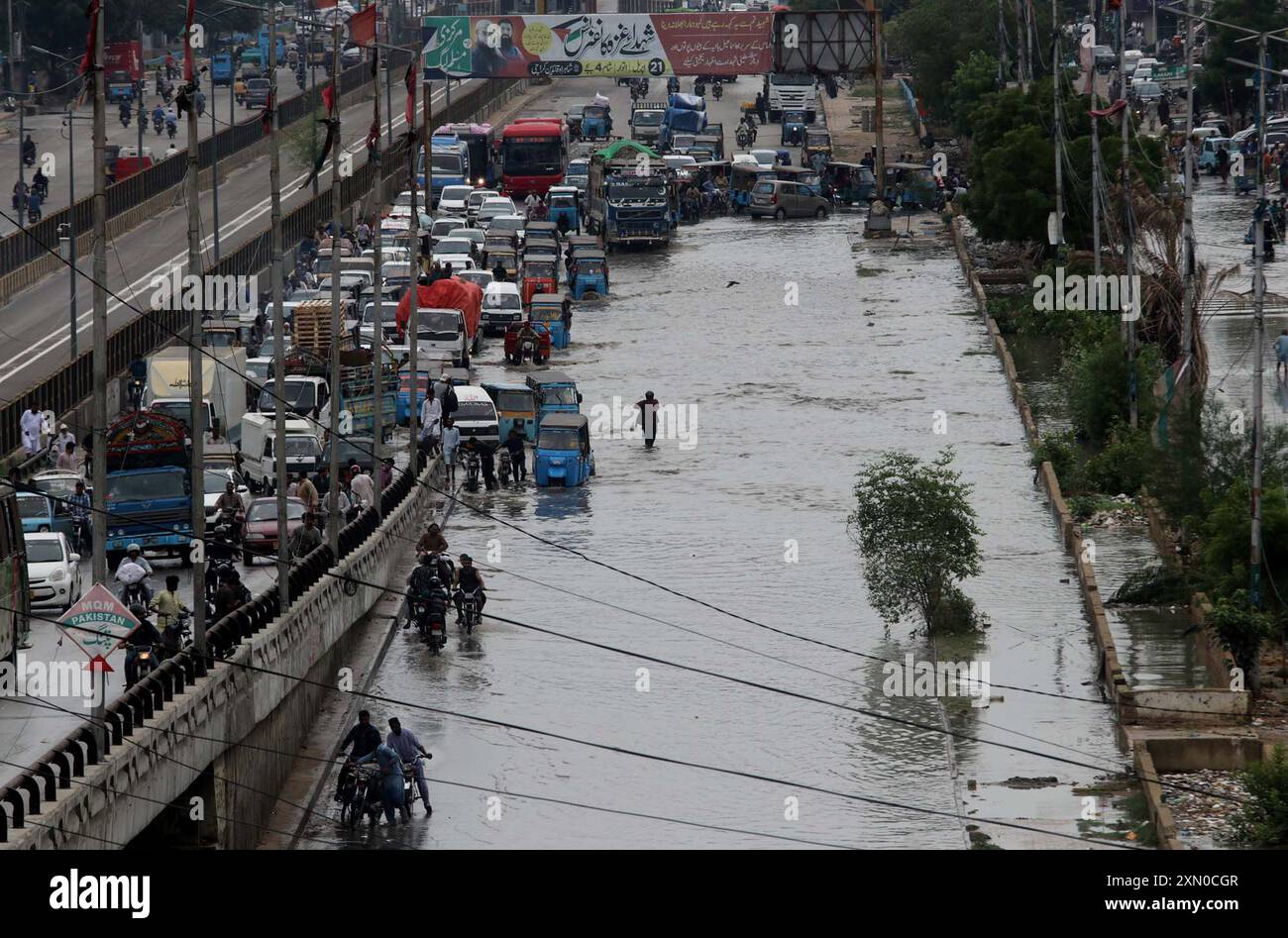Commuters are facing difficulties in transportation due to stagnant ...