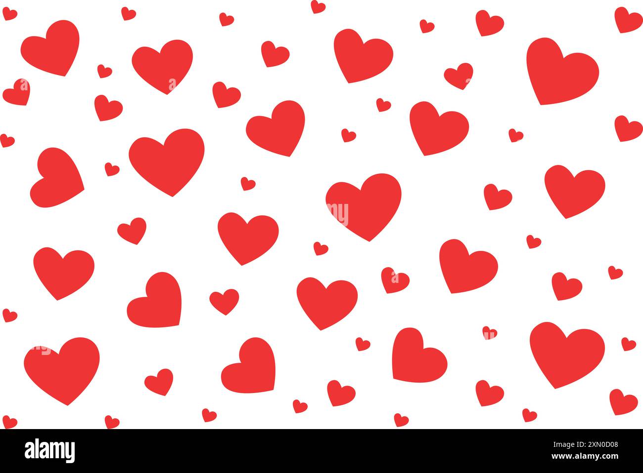 Bold Red Hearts Pattern illustration Stock Vector Image & Art - Alamy