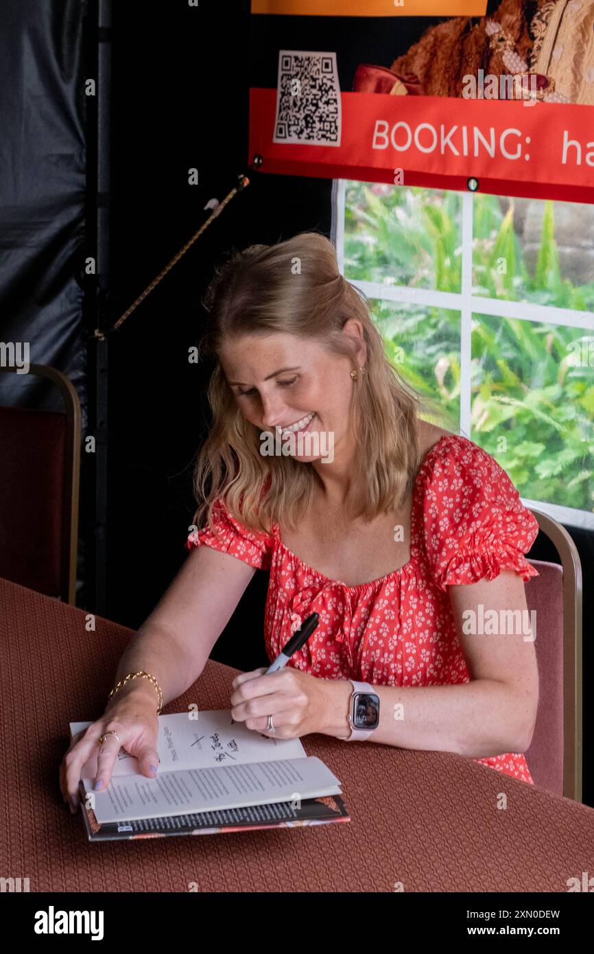 Harvington Hall, Harvington, UK. 27th Jul 2024. Nicola Tallis presents ...