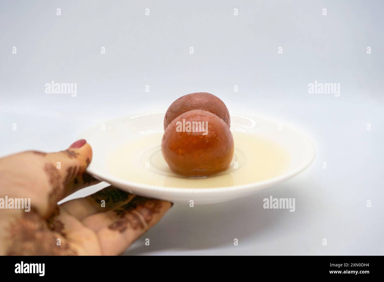 A Plate of Gulab Jamun Lal Mohan Sweets for Indian Ceremony Festival ...