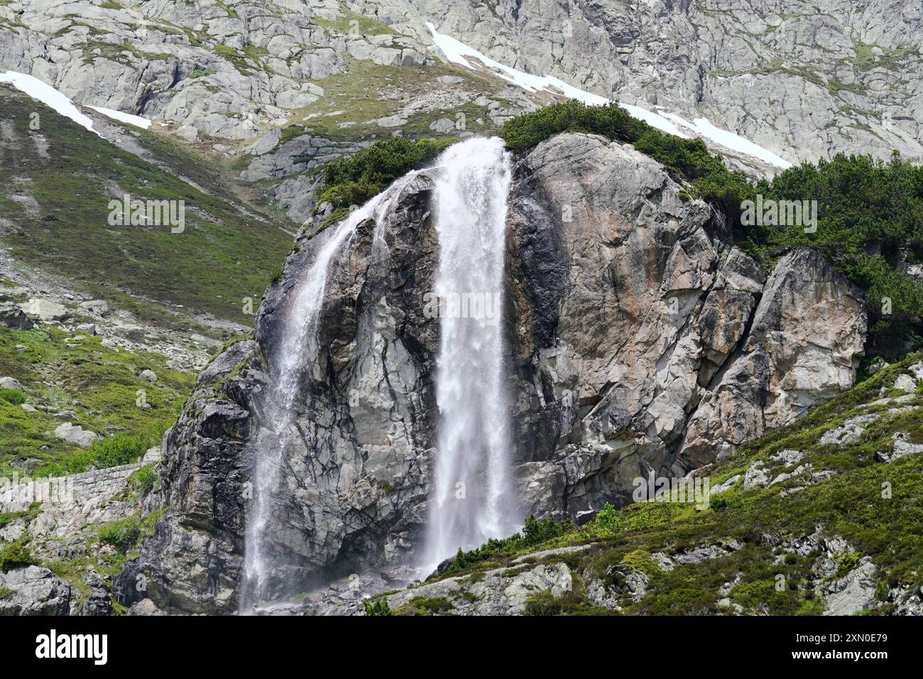 Anton Geisser 30.07.2024 Schweiz. Bild: Grosser Wasserfall. *** Anton ...
