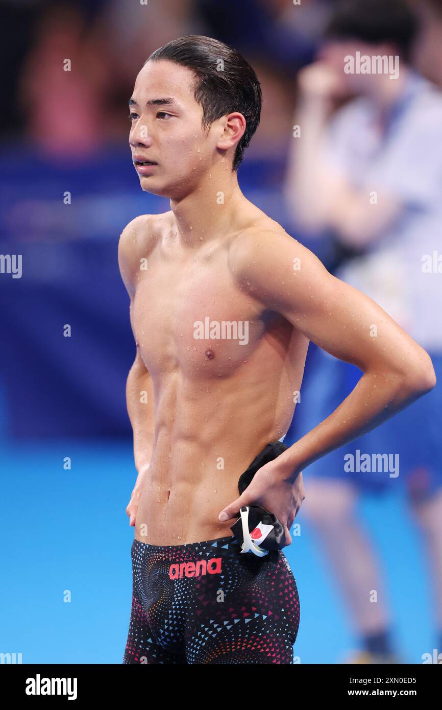 Nanterre, France. 30th July, 2024. Tatsuya Murasa (JPN) Swimming : Men's 4x200m Freestyle Relay ...
