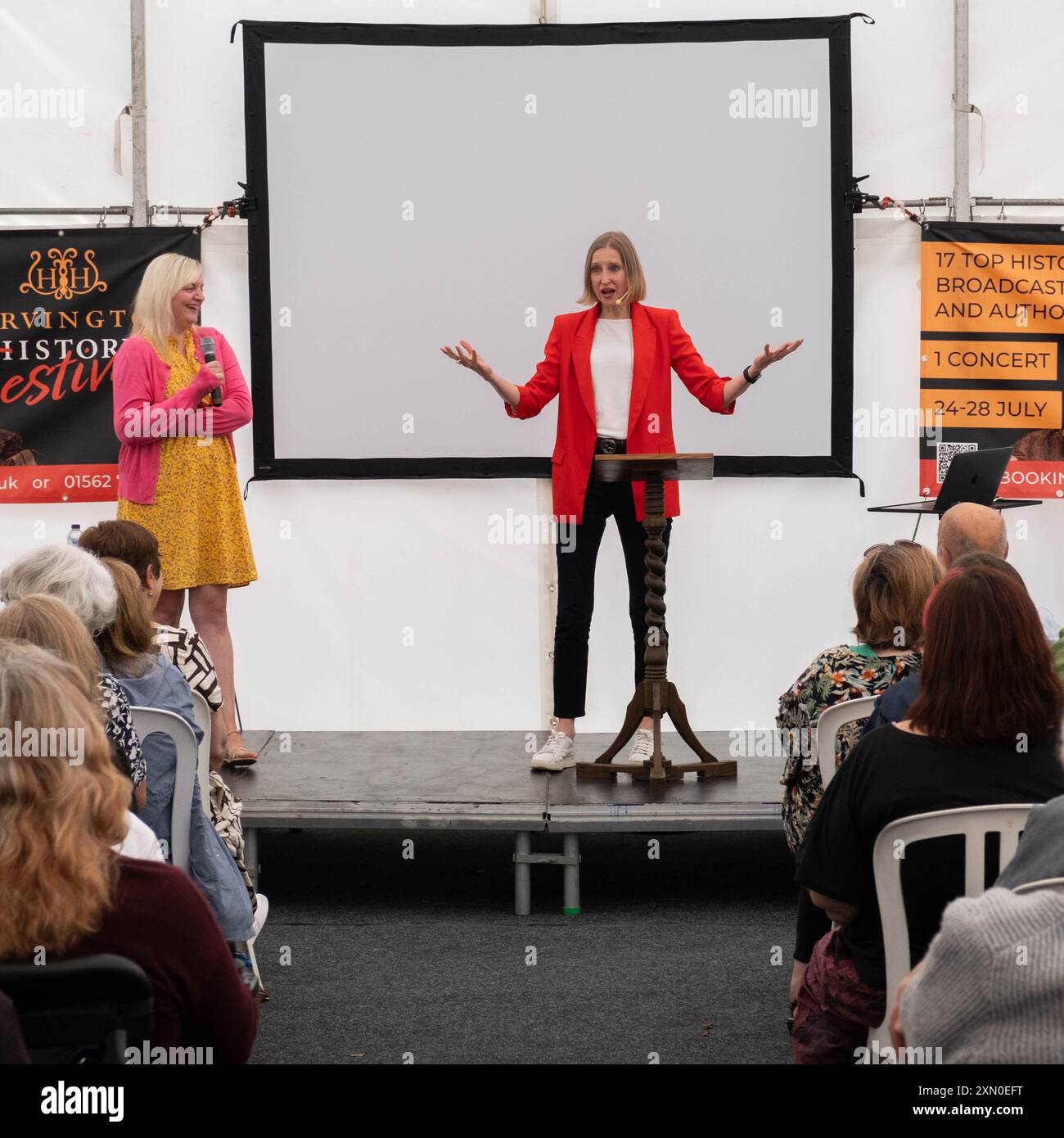 Harvington Hall, Harvington, UK. 27th Jul 2024. Tracy Borman OBE ...