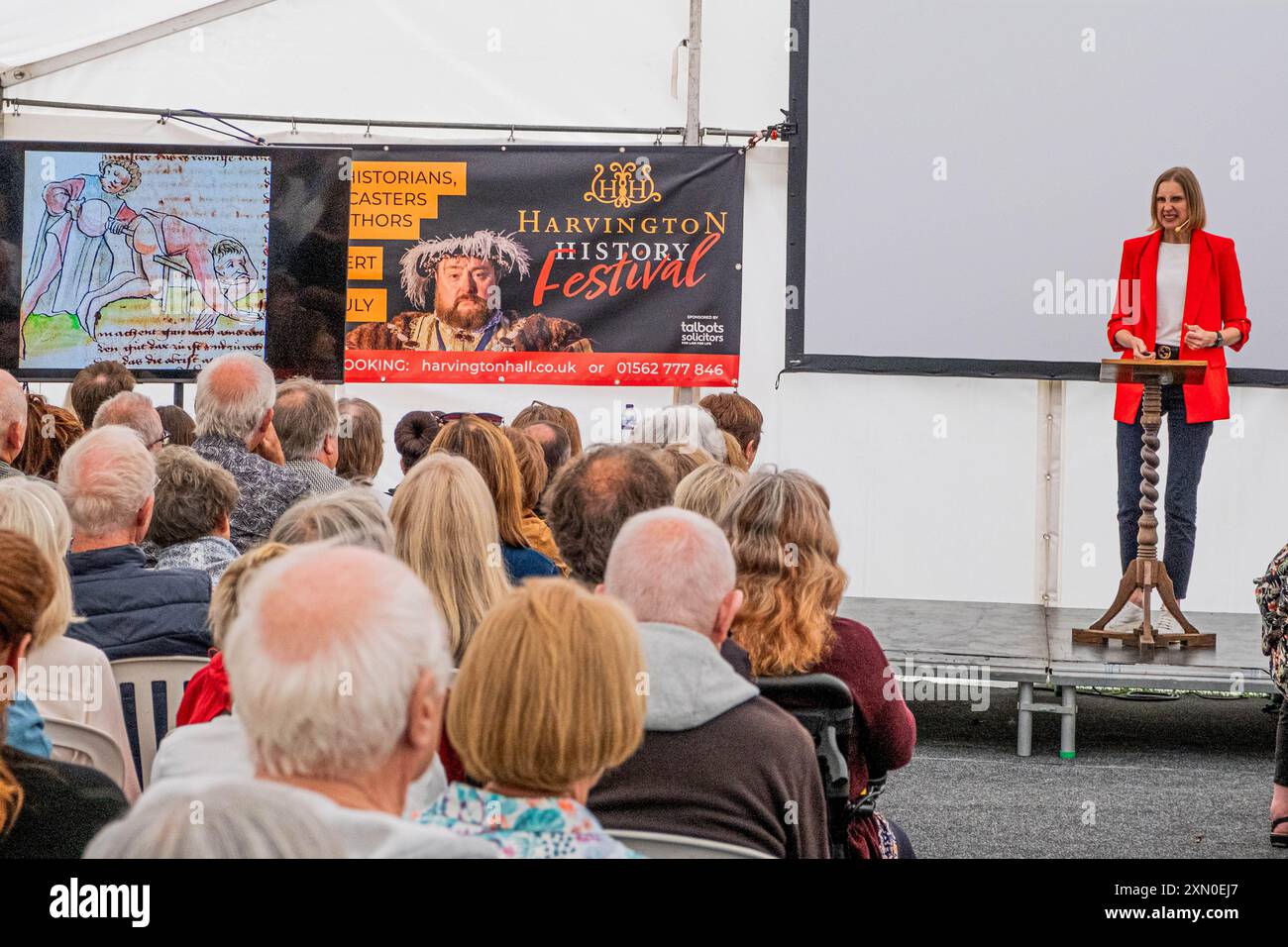Harvington Hall, Harvington, UK. 27th Jul 2024. Tracy Borman OBE ...