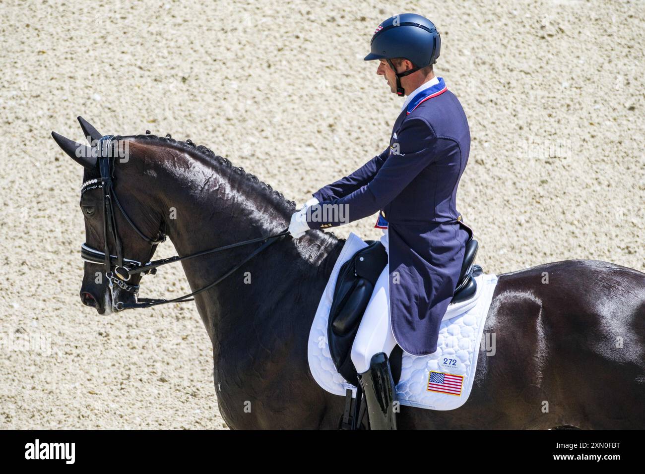 Equestrian, Marcus ORLOB riding JANE during the Dressage Individual ...