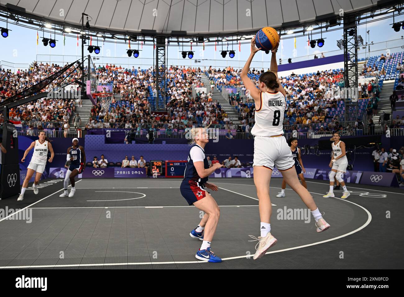Paris, France. 30th July, 2024. Olympia, Paris 2024, Basketball/3x3 ...