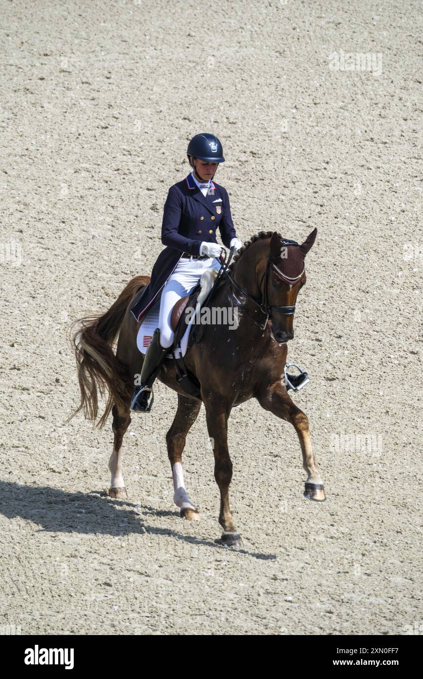 Equestrian, Adrienne LYLE (USA) riding Helix during the Dressage ...