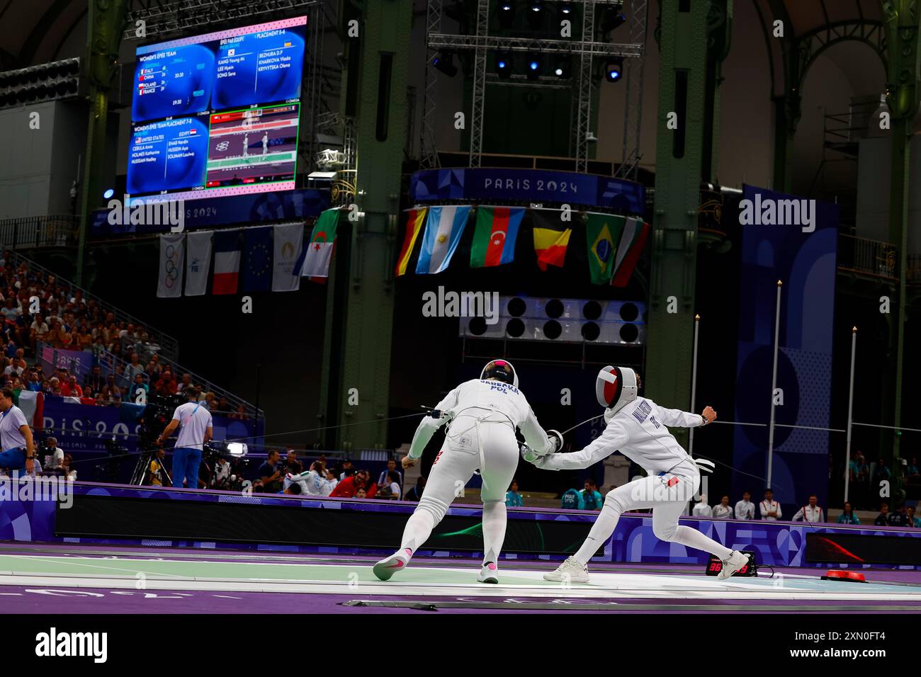 MALLO-BRETON Auriane of France JARECKA Aleksandra of Poland Fencing ...