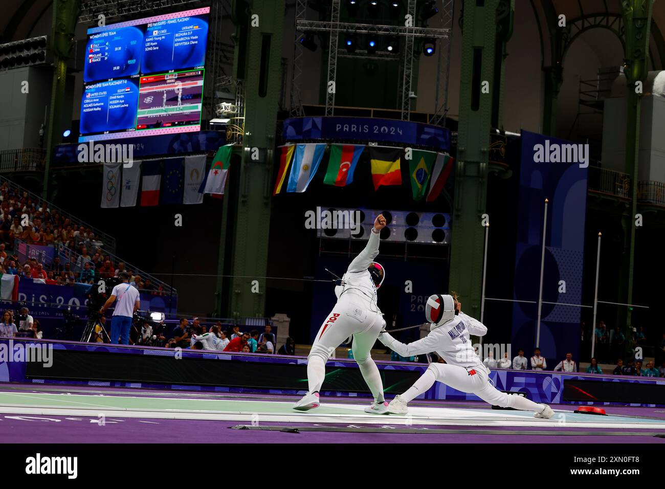 MALLO-BRETON Auriane of France JARECKA Aleksandra of Poland Fencing ...