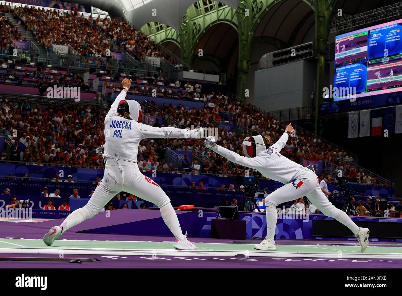 MALLO-BRETON Auriane of France JARECKA Aleksandra of Poland Fencing ...