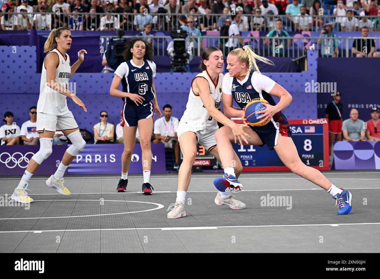Paris, France. 30th July, 2024. Olympia, Paris 2024, Basketball/3x3 ...