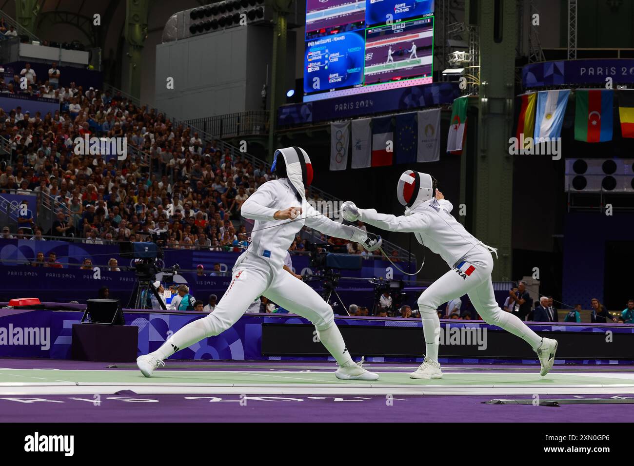 MALLO-BRETON Auriane of France KNAPIK-MIAZGA Renata of Poland Fencing ...