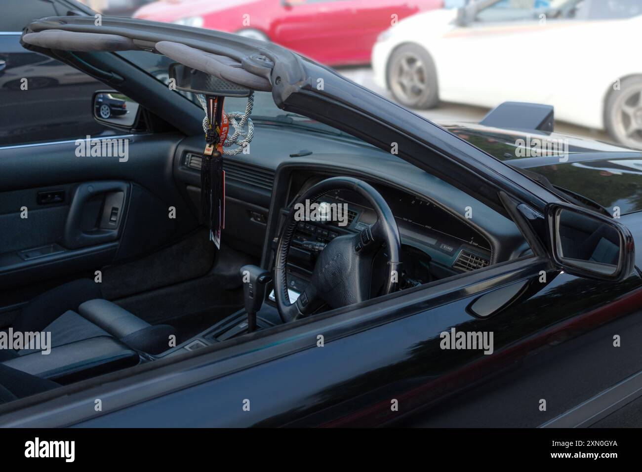 27.07.2024 Novosibirsk, Meet, Targa Car interior Toyota Supra a70 1990 ...