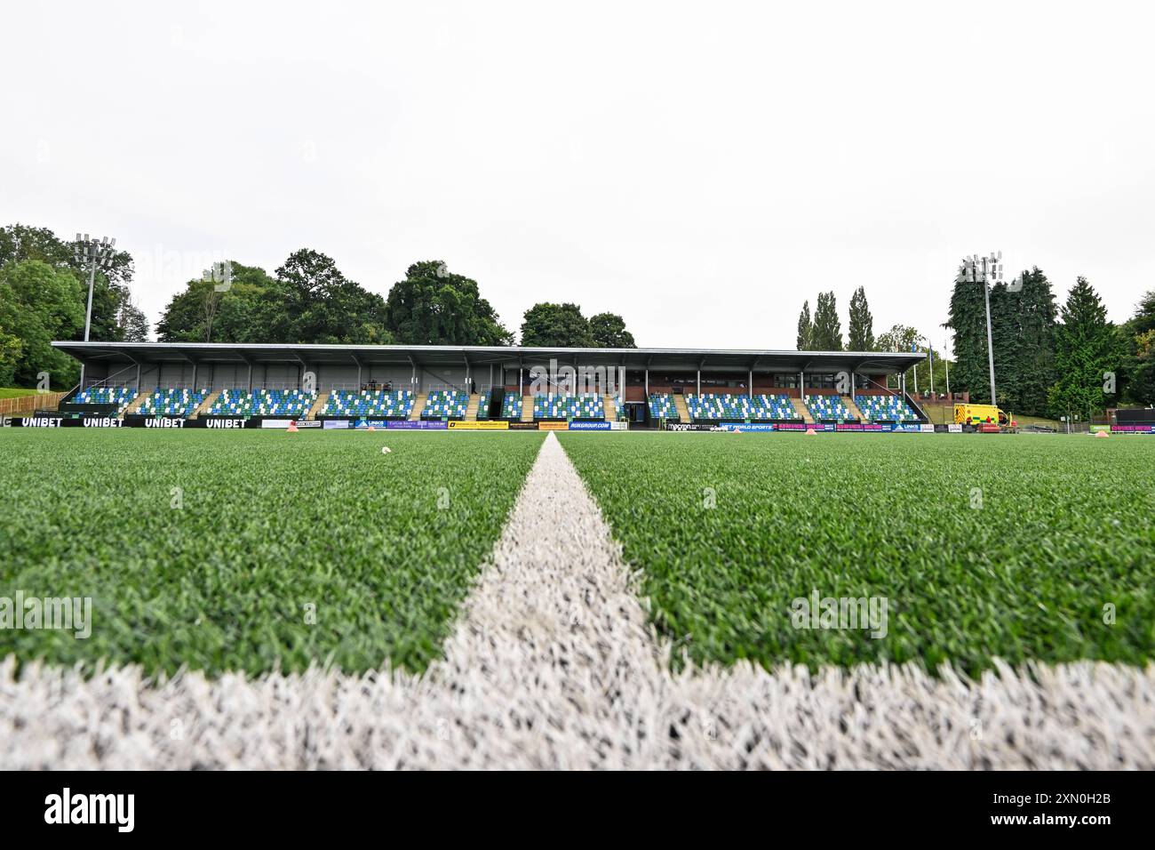 A general view of Park Hall Stadium ahead of the UEFA Champions League ...